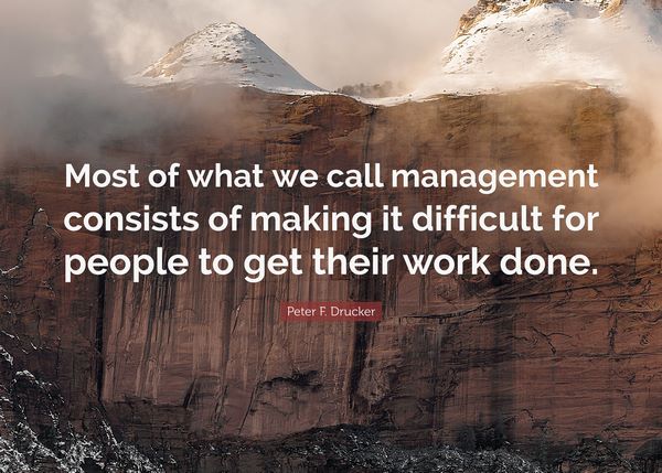 Most of what we call managment