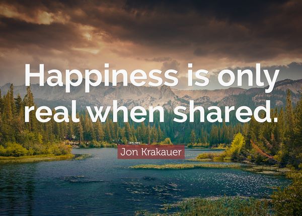 Happiness is only real