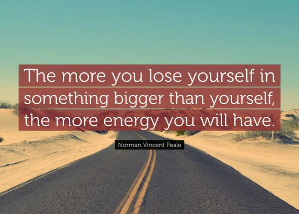 The more you lose yourself