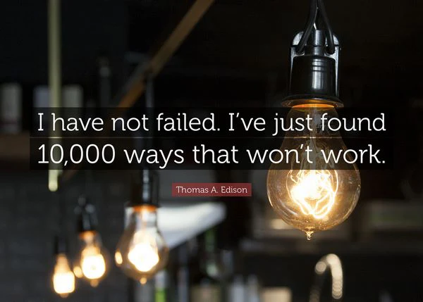 I have not failed