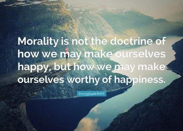 Morality is not the doctrine