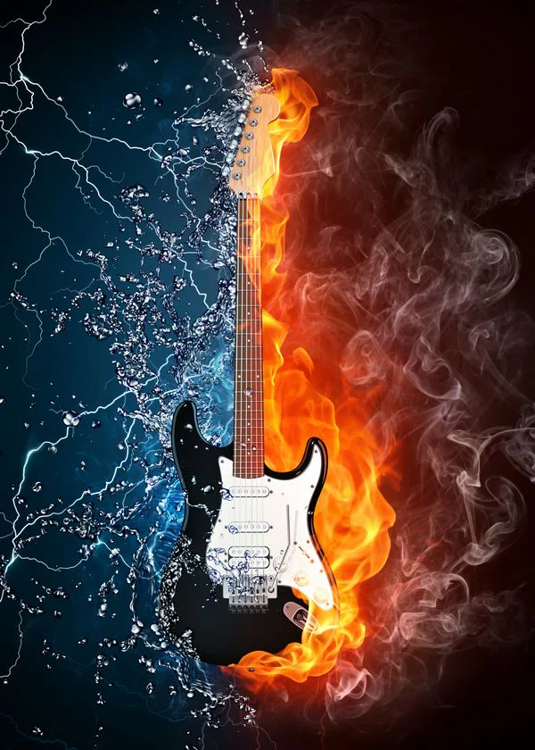 Predmeti u plamenu gitara