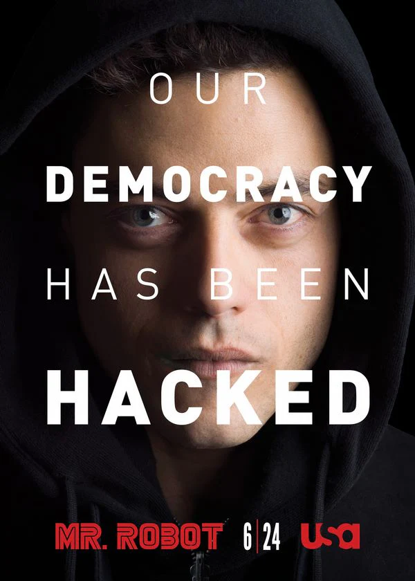 Mr. Robot crni poster za seriju