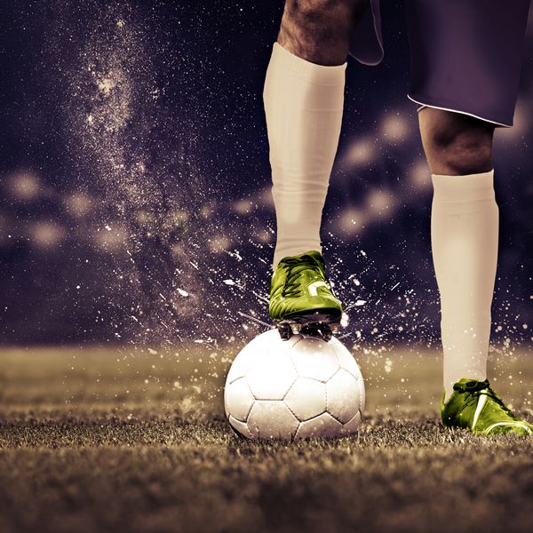 Fudbal fotografije zaustavljanje lopte