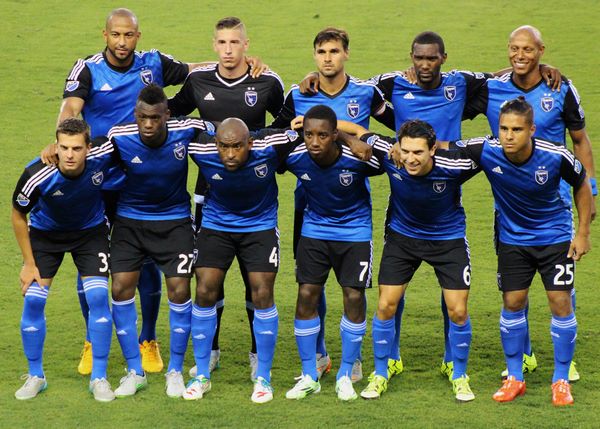 San Jose Earthquakes ekipa na terenu