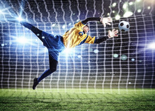 Fudbal fotografije golman brani