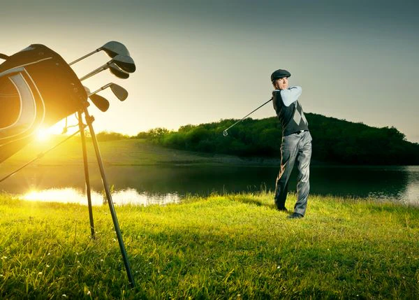 Golf fotografije sunca zalazak