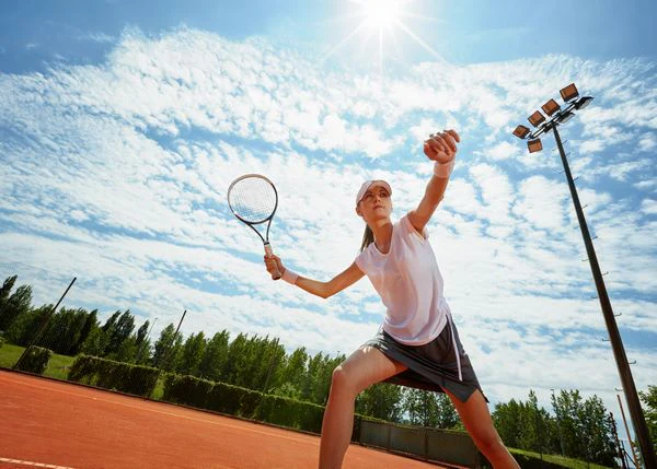 Tennis fotografije sunce i oblaci