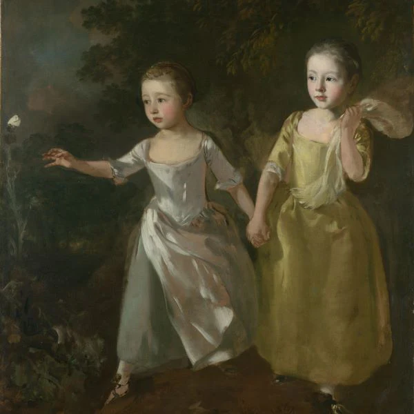 Thomas Gainsborough, The Painter's Daughters chasing a Butterfly