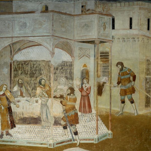 Pietro Lorenzetti, Fresco Feast Of Herod
