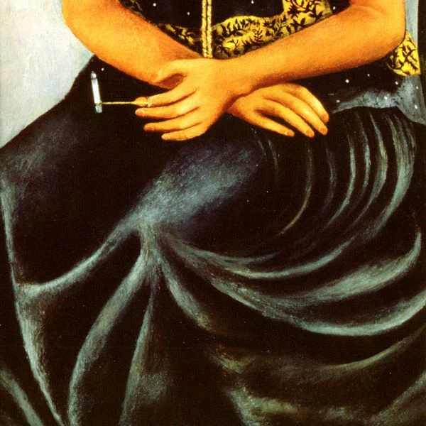 Frida Kahlo, Self portrait with a Itzcuintli dog painting