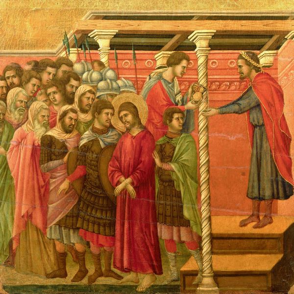 Duccio Di Buoninsegna, Pilate Washes His Hands