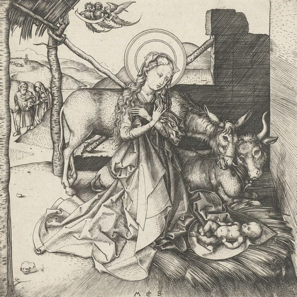 Martin Schongauer, The Birth Of Christ painting