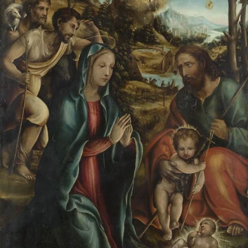 Sodoma, The Nativity with the Infant Baptist and Shepherds