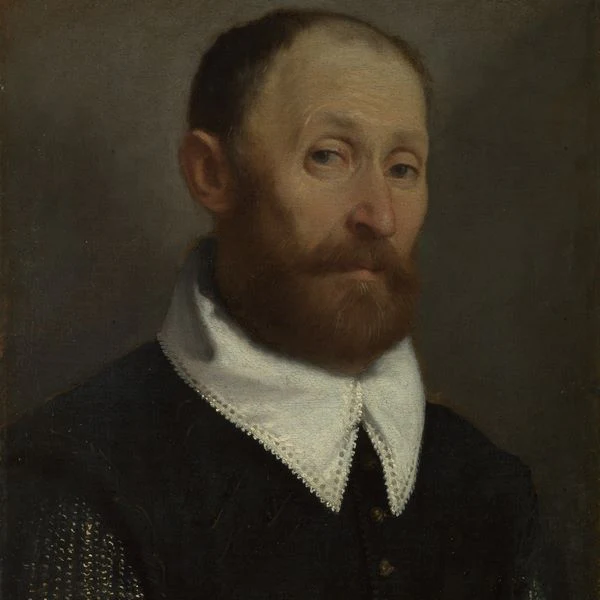 Giovanni Battista Moroni, Portrait of a Man with Raised Eyebrows