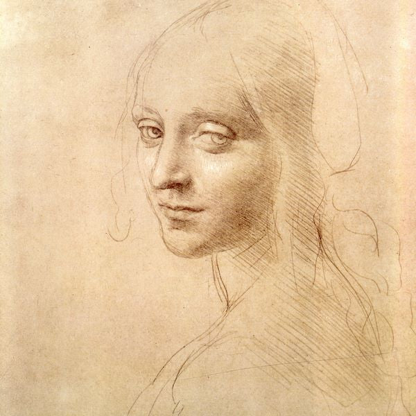Leonardo Da Vinci, Head Of A Girl