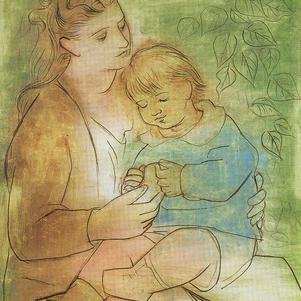 Pablo Picasso, 1922 Mother And Child