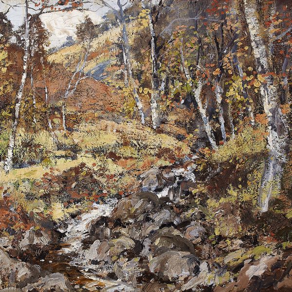 James Kay, A Woodland Stream, Autumn