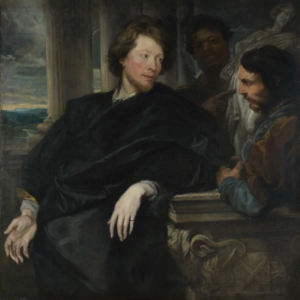 Anthony van Dyck, Portrait of George Gage with Two Attendants