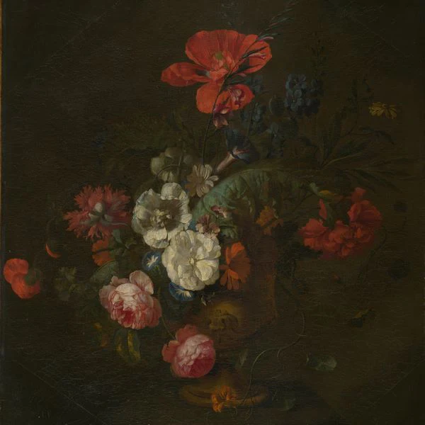 Jan van Huysum, Flowers in a Stone Vase