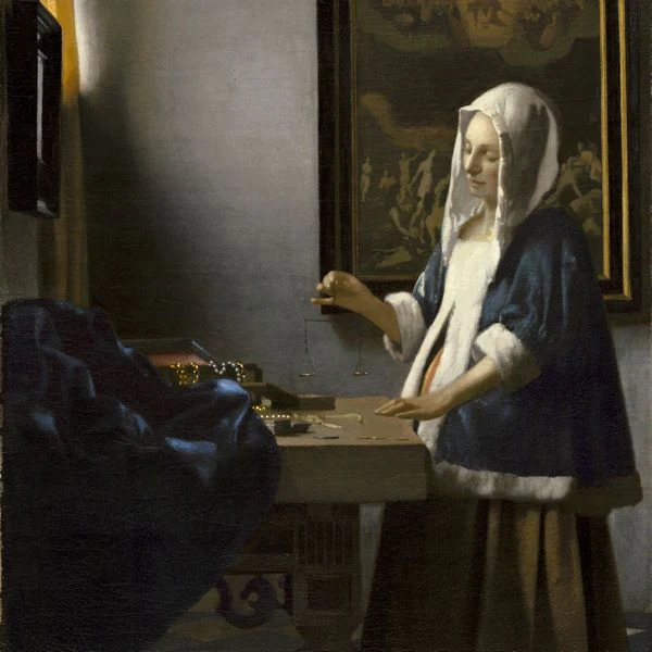 Jan Vermeer Van Delft, Woman With Weights