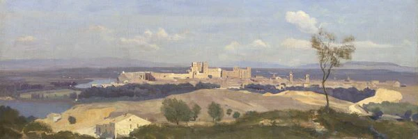 Jean Baptiste Camille Corot, Avignon from the West