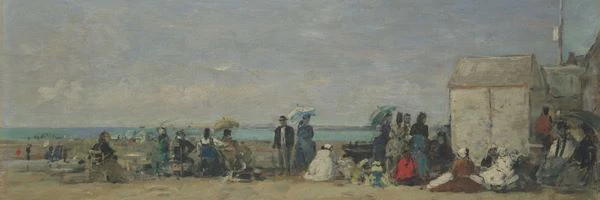 Eugene Boudin, Beach Scene, Trouville art