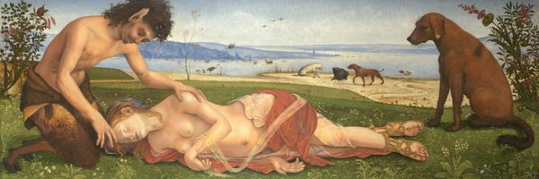 Piero di Cosimo, A Satyr mourning over a Nymph