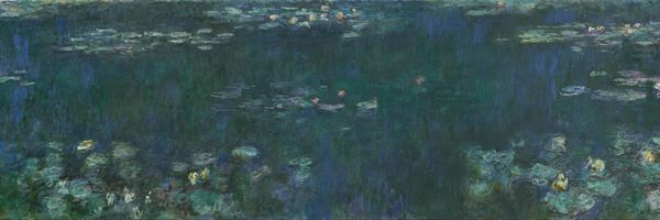 Claude Monet, Water Lilies, Green Reflection, 1920