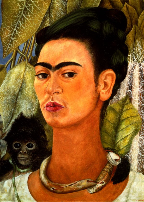 Frida Kahlo Self portrait with the Monkey