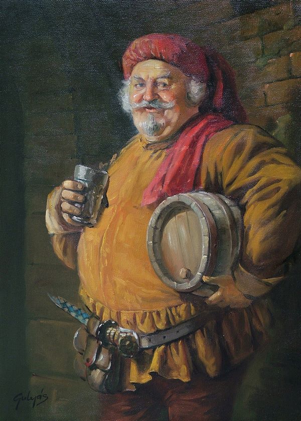 Gulyas Laszlo Falstaff painting