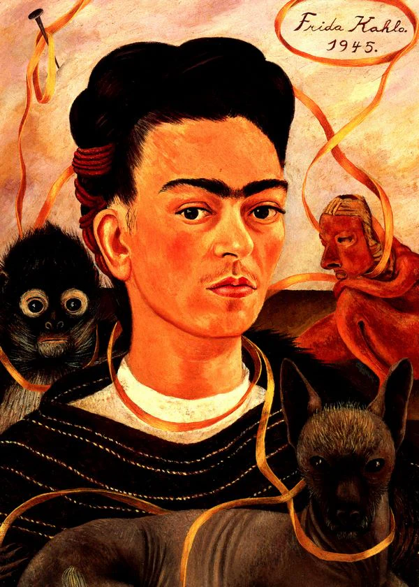 Frida Kahlo Self portrait with the Monkey art