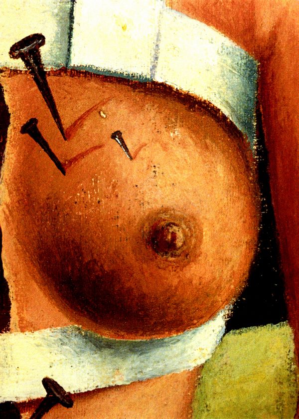 Frida Kahlo The Broken Column Detail the center