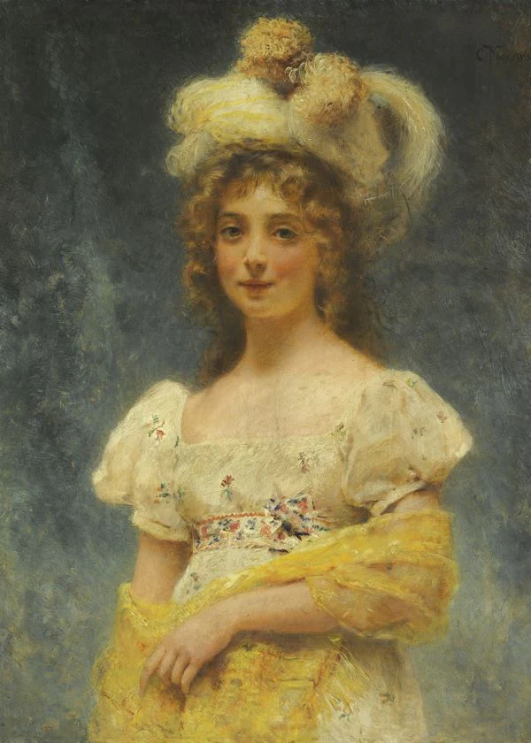 Konstantin Makovsky Yellow Shawl