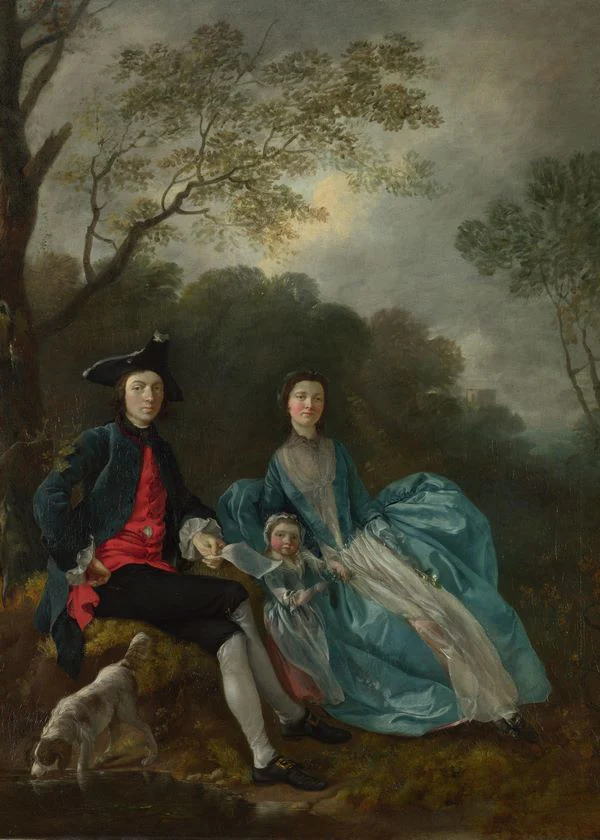 Thomas Gainsborough Portrait of the Artist with his Wife and Daughter