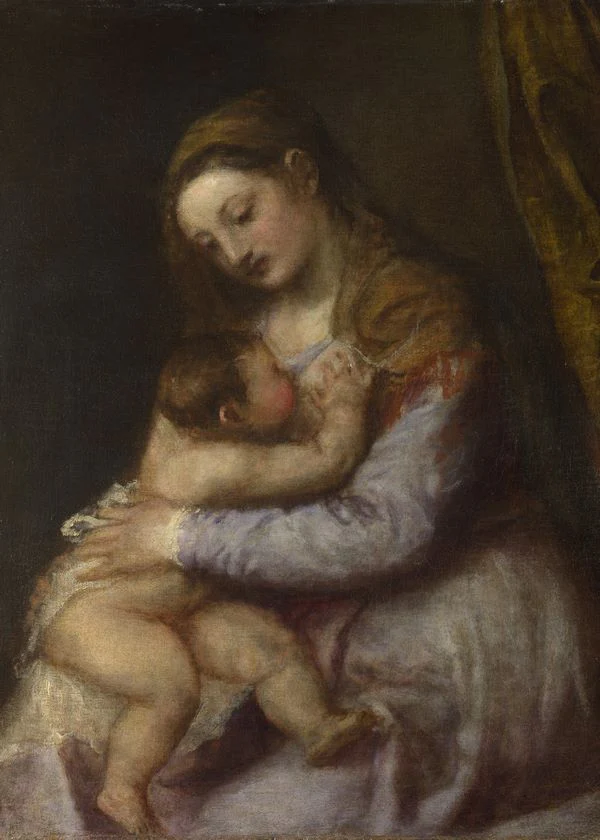 Titian The Virgin suckling the Infant Christ