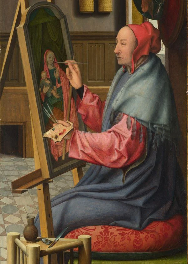 Quinten Massys Saint Luke painting the Virgin and Child