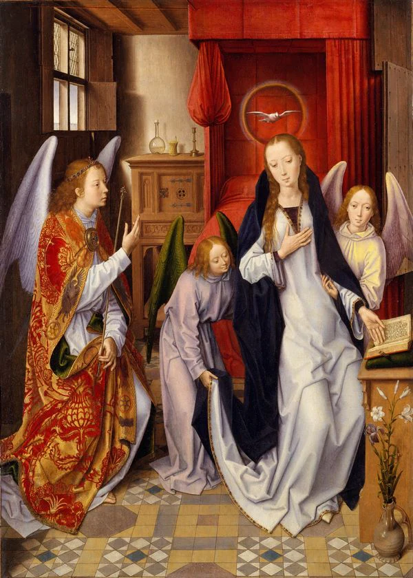 Hans Memling Annunciation painting