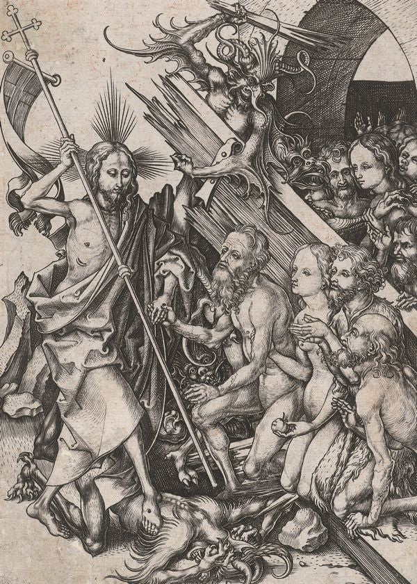 Martin Schongauer The Descent Into Limbo