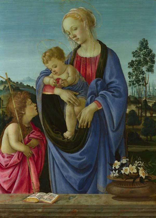 Filippino Lippi The Virgin and Child with Saint John