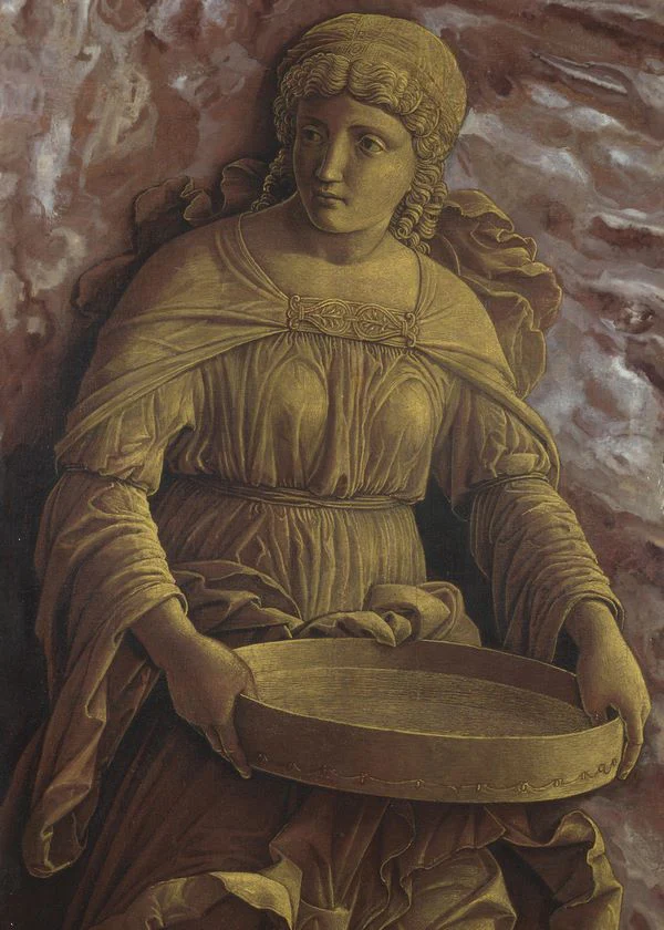 Andrea Mantegna The Vestal Virgin Tuccia with a sieve