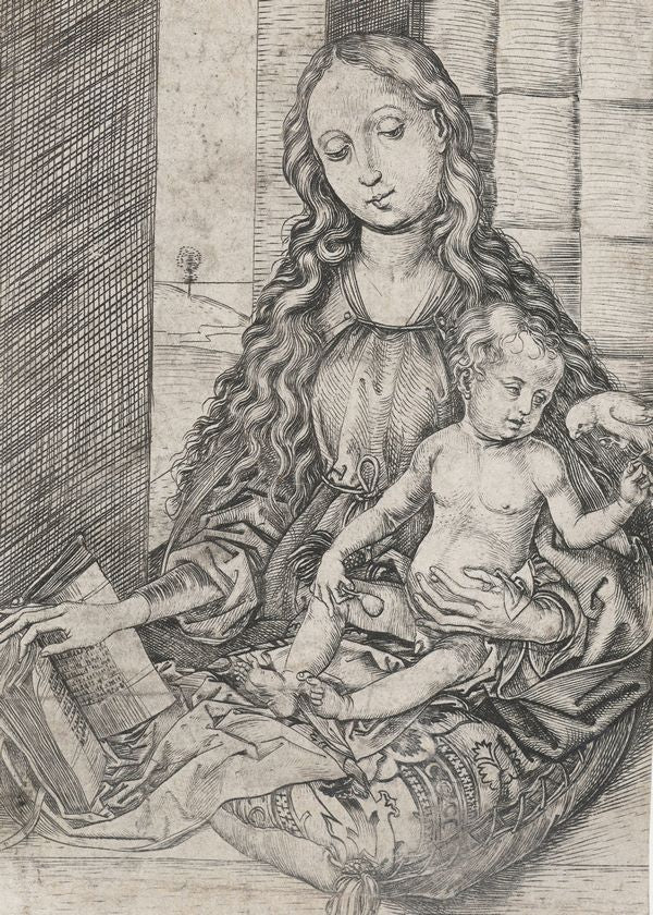 Martin Schongauer Madonna With Child And Parrot