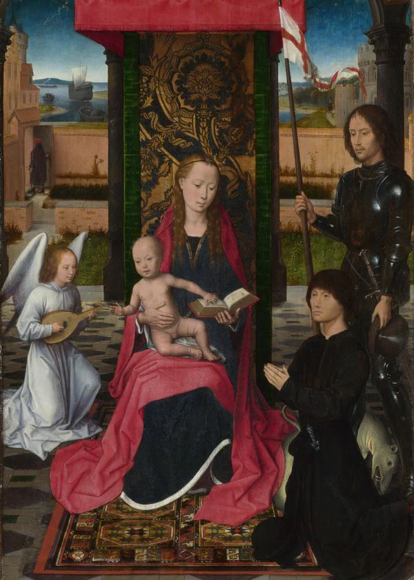 Hans Memling The Virgin And Child With An Angel