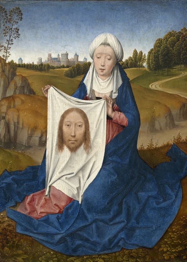 Hans Memling Triptych Right Valve Sv Veronika The Board