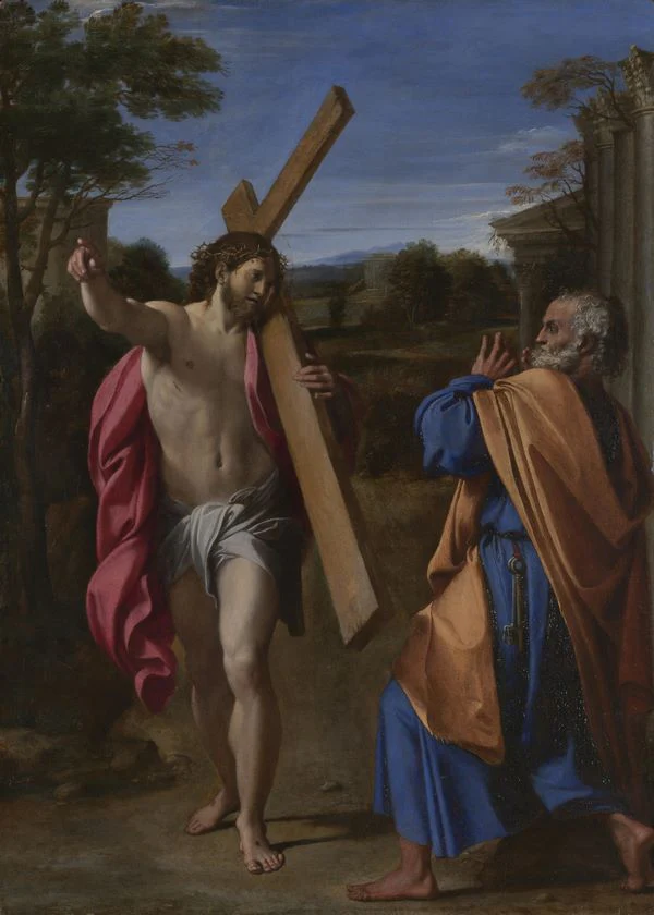 Annibale Carracci Christ appearing to Saint Peter on the Appian Way