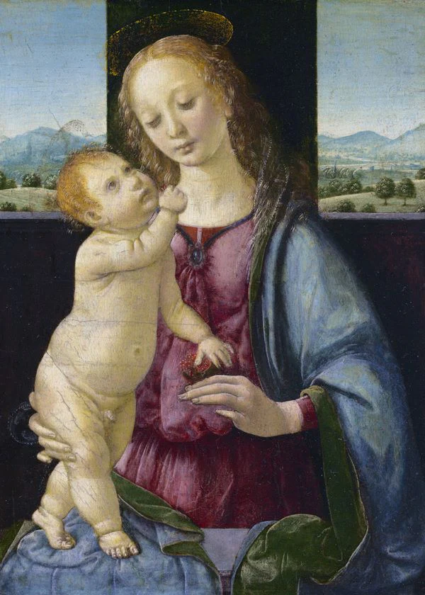 Leonardo Da Vinci Madonna And Child With A Pomegranate