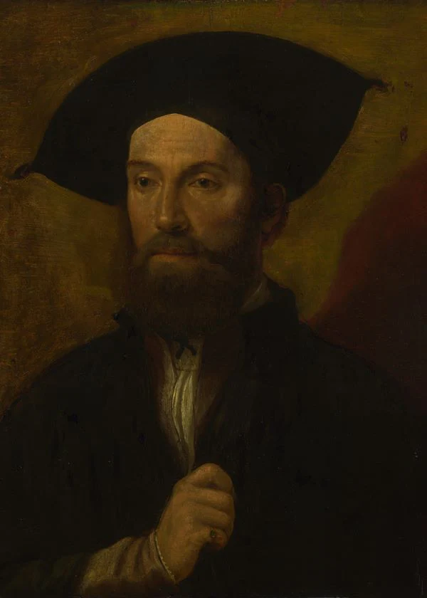 Italian North Portrait of a Man in a Large Black Hat