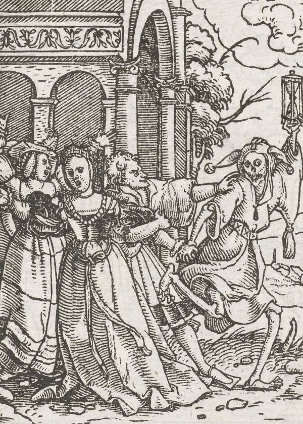 Hans Holbein The Younger Queen And Death As A Jester