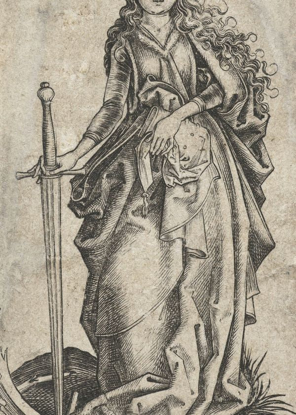 Martin Schongauer Saint Catherine Of Alexandria