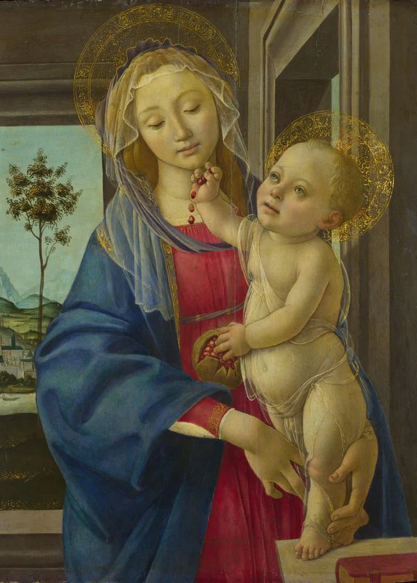 Sandro Botticelli The Virgin and Child with a Pomegranate